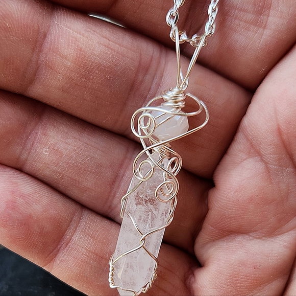Hand Crafted | Jewelry | Crystal Necklace Quartz Necklace Quartz ...